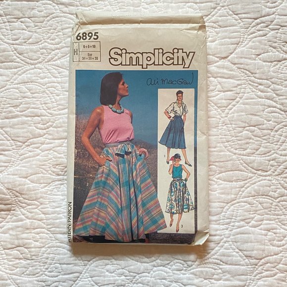 Simplicity | Skirts | Simplicity 6895 Skirt Pattern 68 | Poshmark